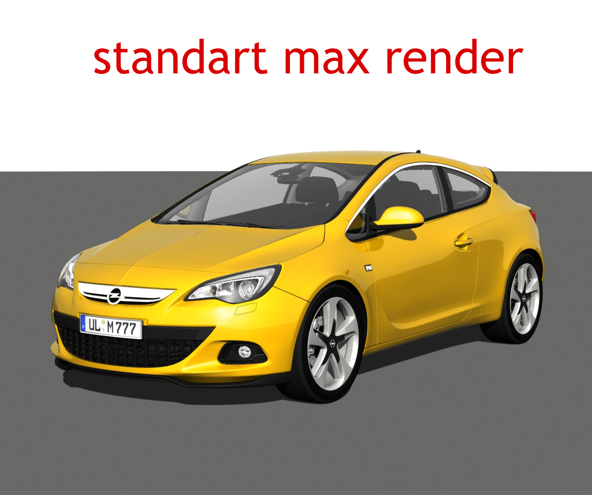3d model opel astra gtc