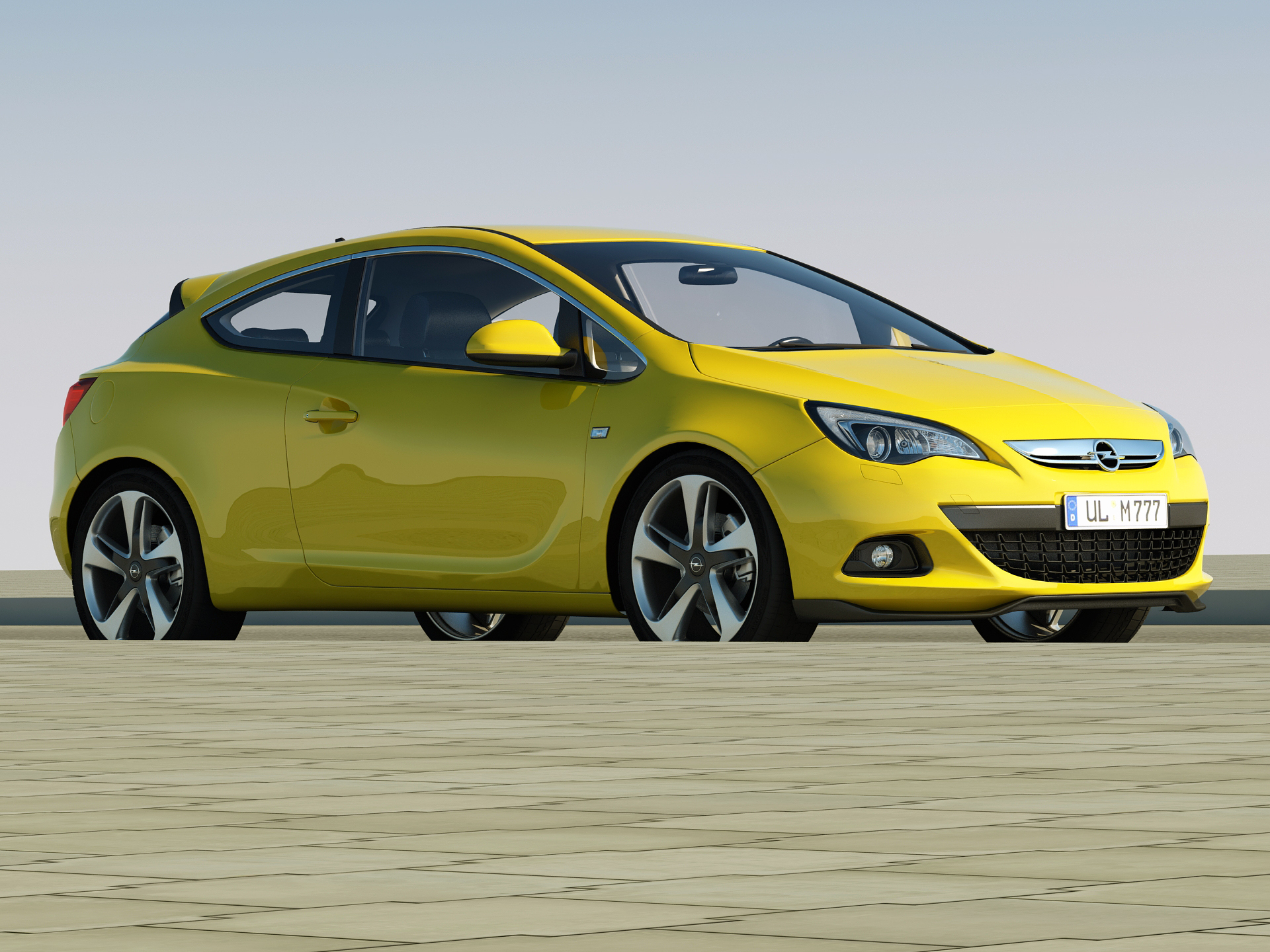 3d model opel astra gtc