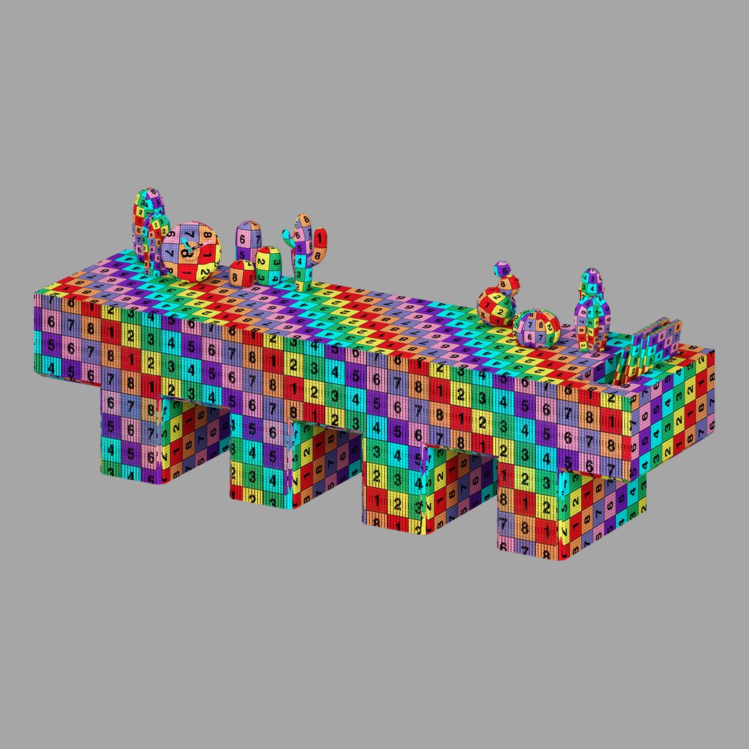 Yet Design Studio Lego Bench 3D Model - TurboSquid 2375621
