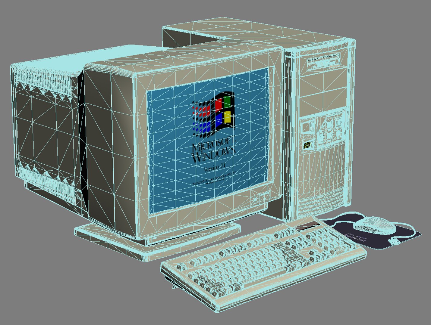 3d Model Vintage Pc Old Personal