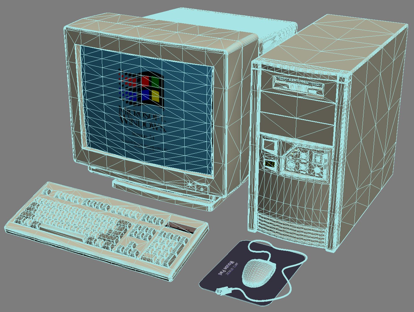 3d Model Vintage Pc Old Personal