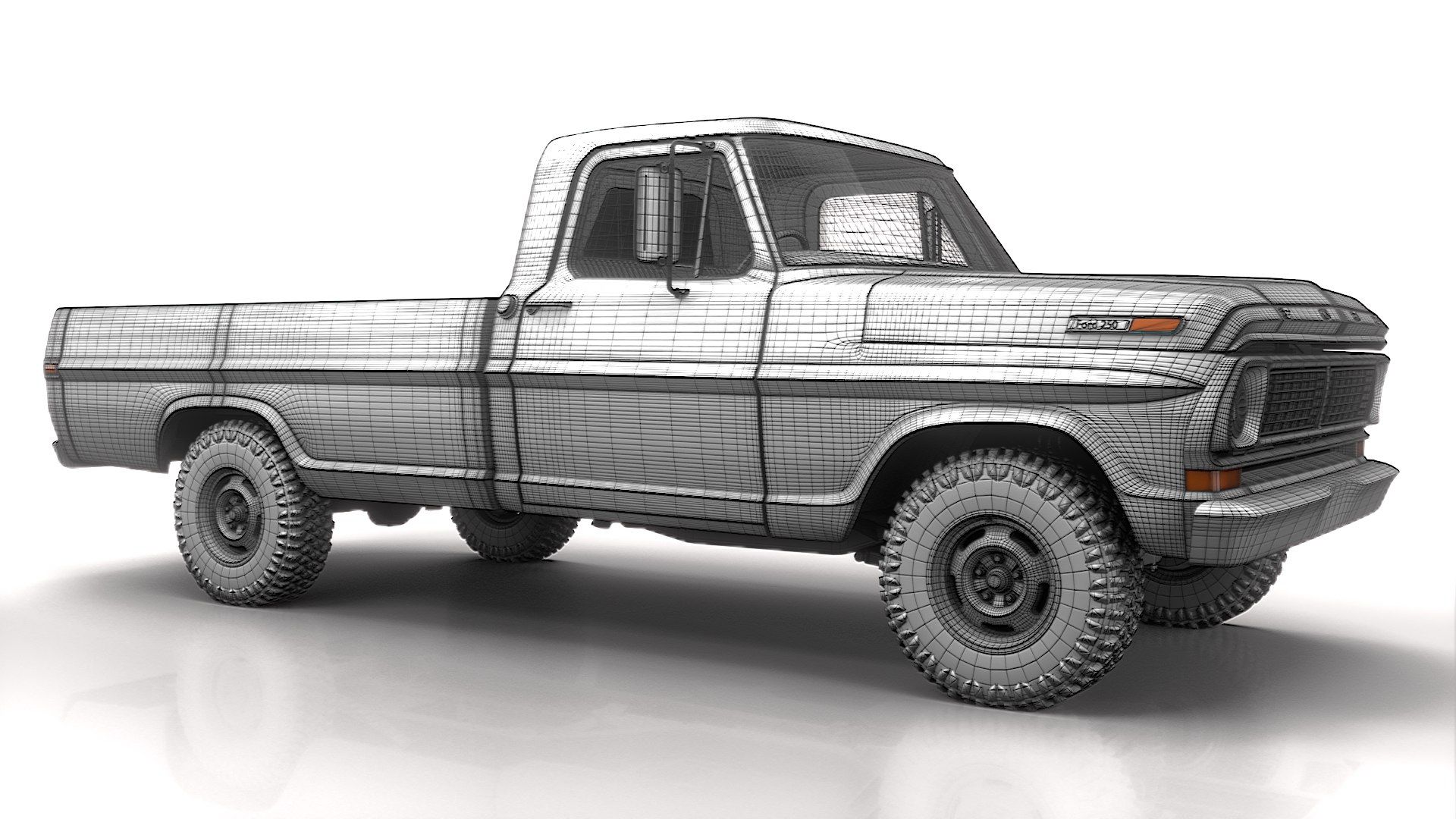 1972 F-250 3D Model - TurboSquid 1654869