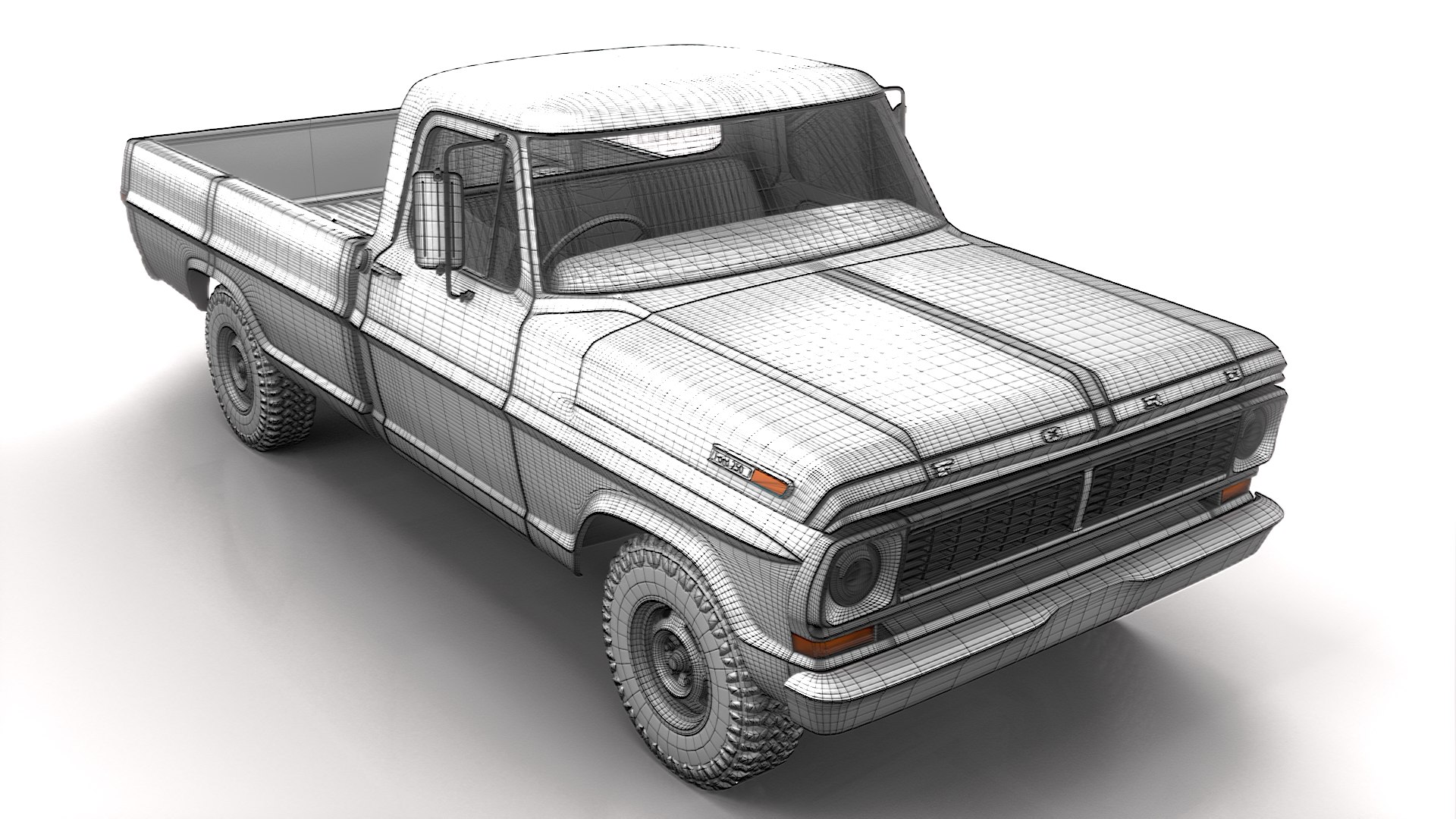1972 F-250 3D Model - TurboSquid 1654869