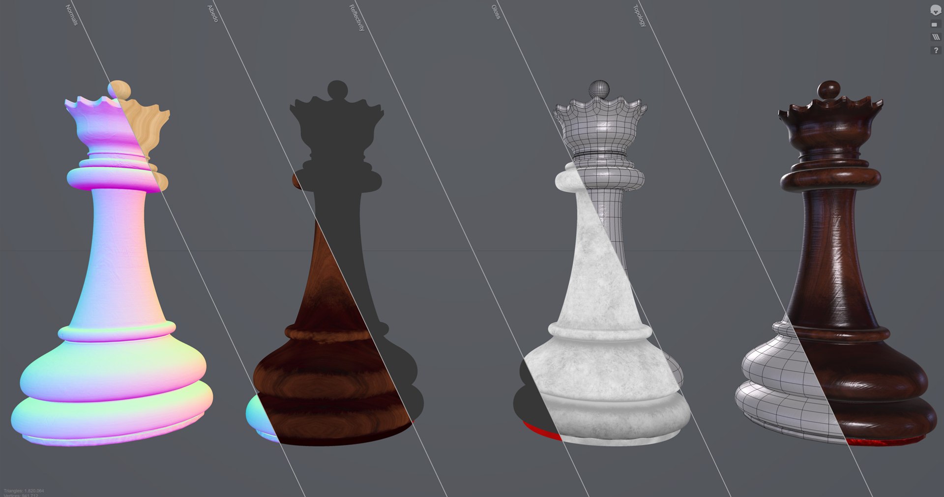 Chess queen 3D model - TurboSquid 1670160