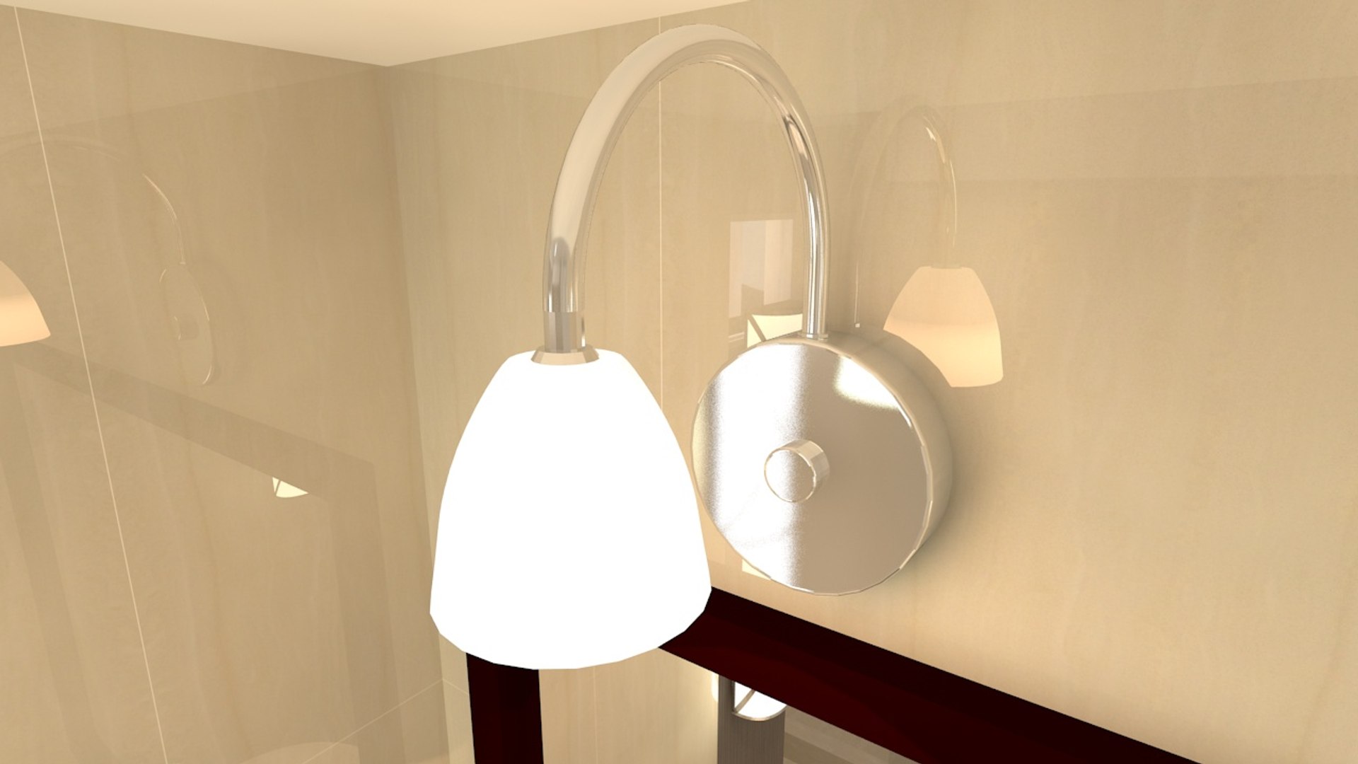 bathroom room light 3d 3ds