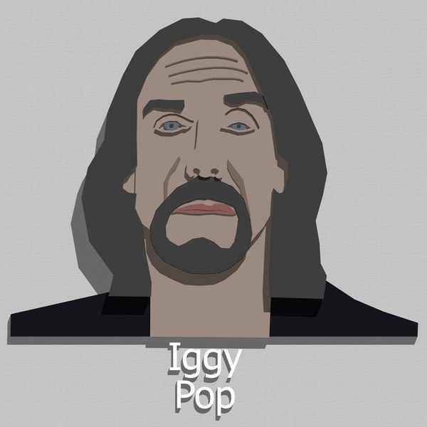 iggy pop portrait 3ds