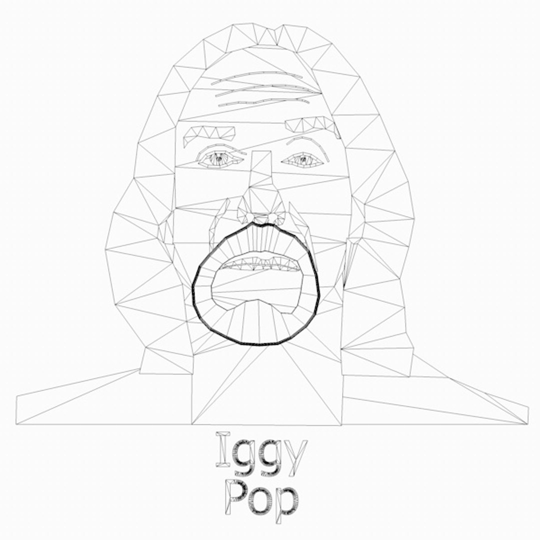 Iggy Pop Portrait 3ds