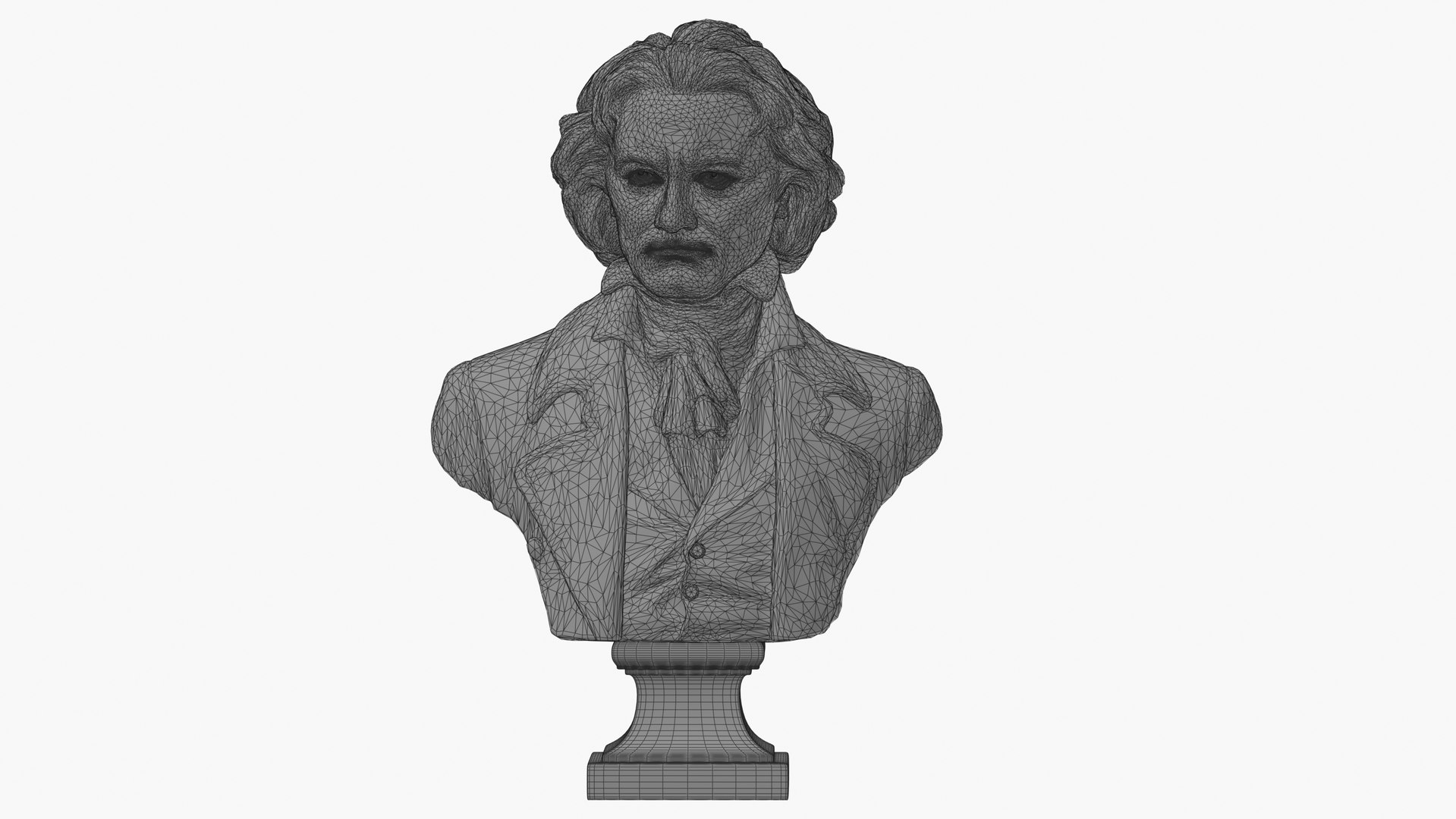Decorative Bust Beethoven 3d Model