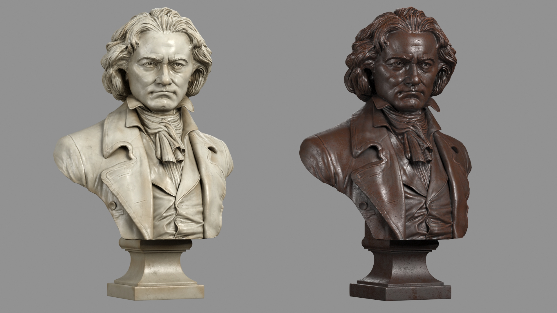 Decorative Bust Beethoven 3d Model