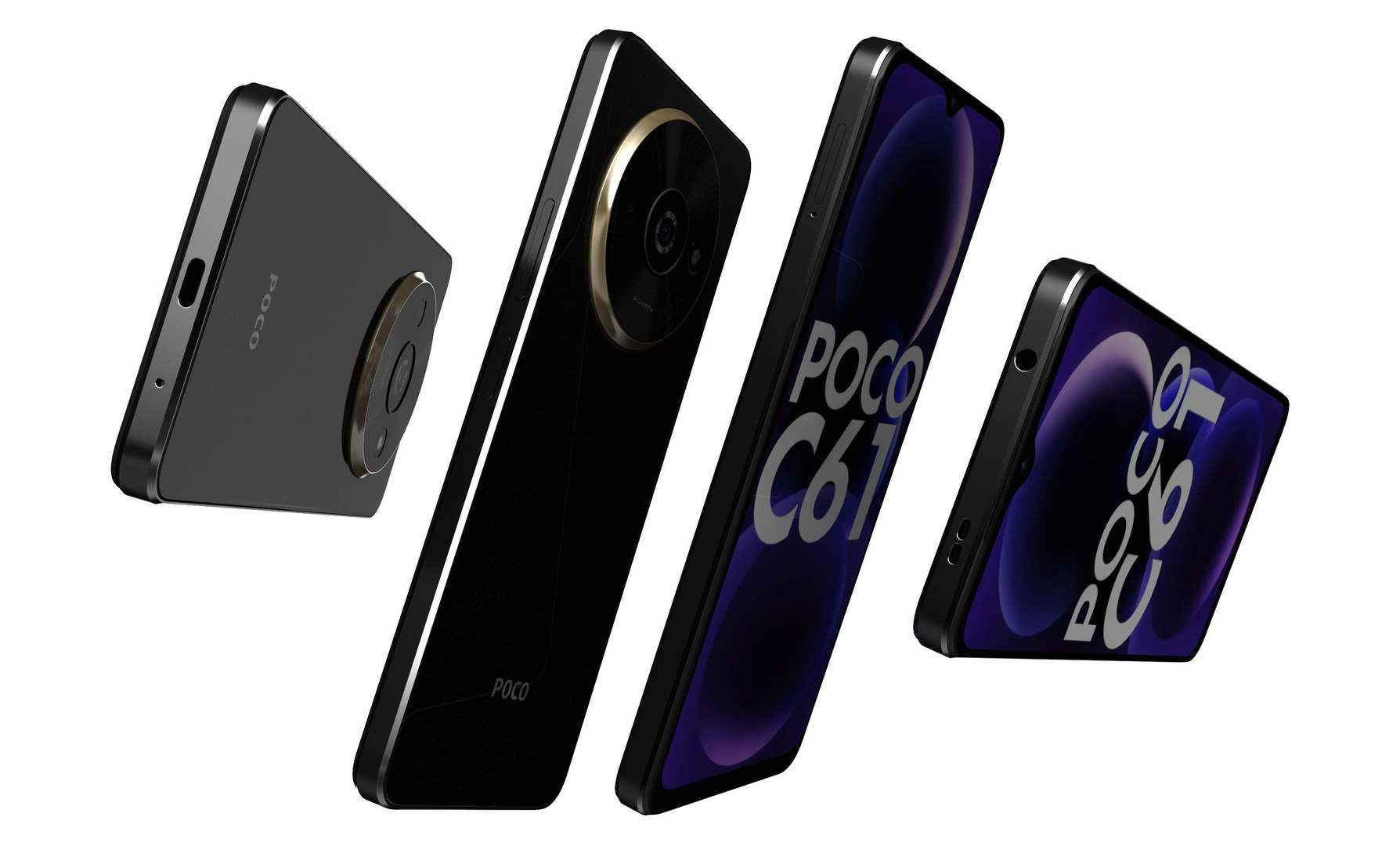 3D Xiaomi Poco C61 Black - TurboSquid 2216321