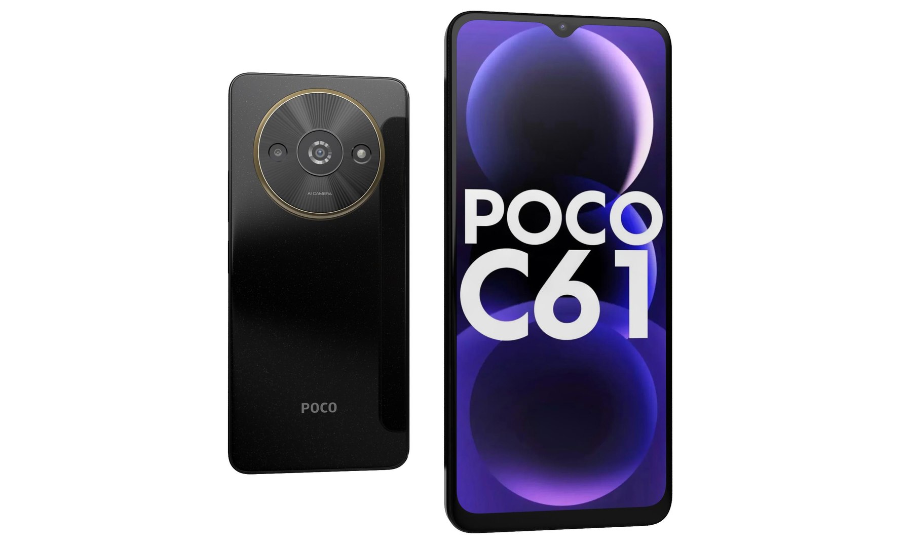 3D Xiaomi Poco C61 Black - TurboSquid 2216321