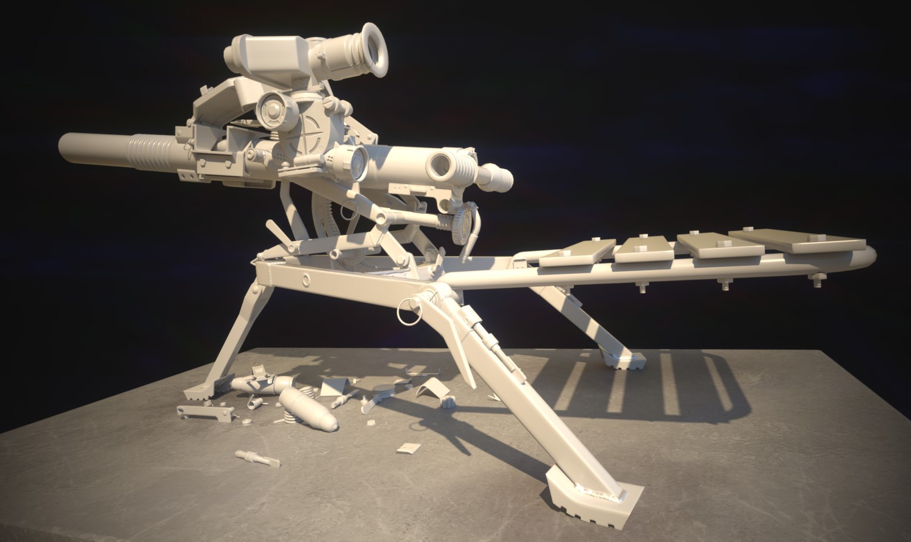 Balkan gun 3D - TurboSquid 1651051