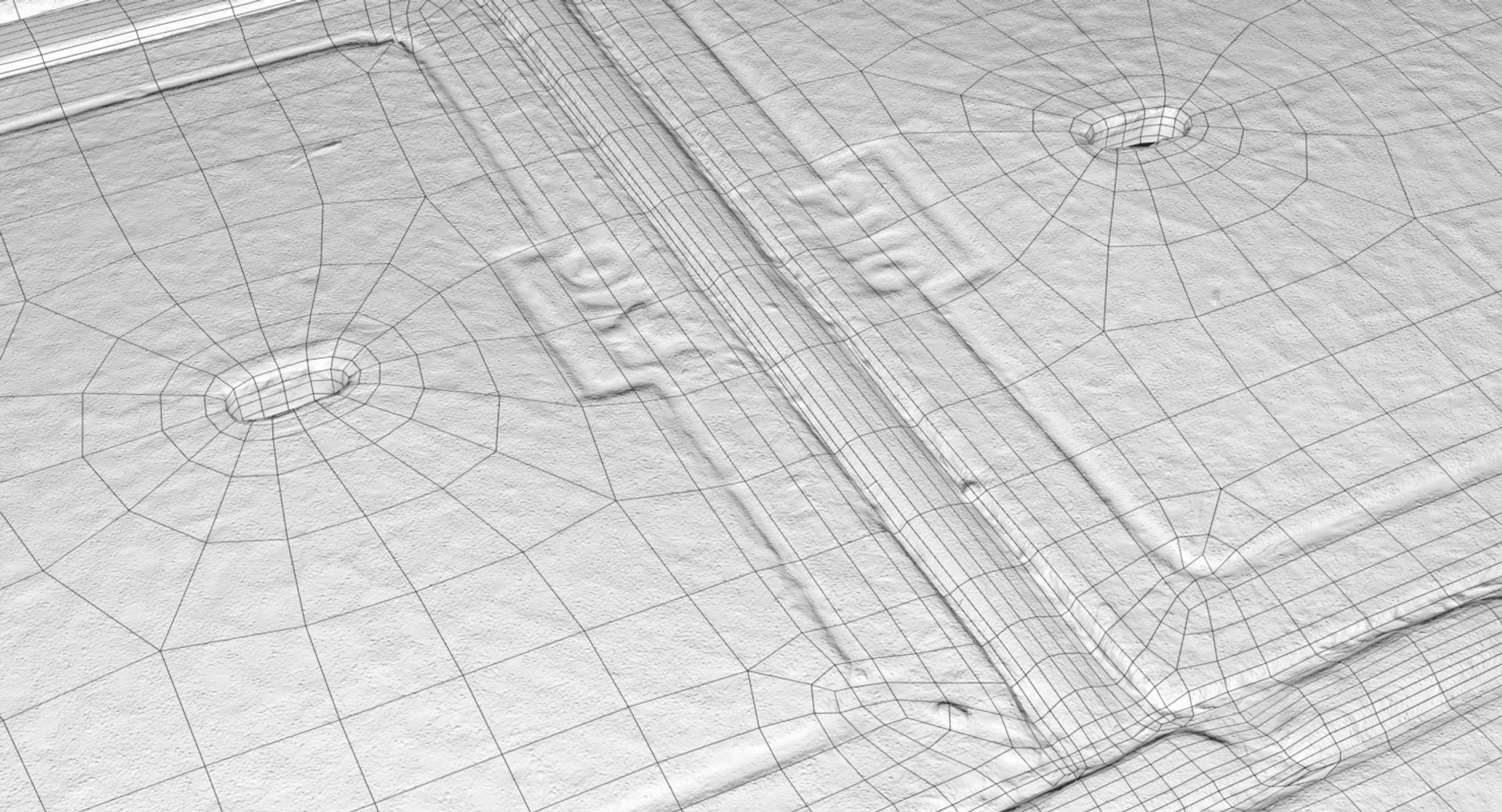 3D concrete utility cover 4k model - TurboSquid 1418521