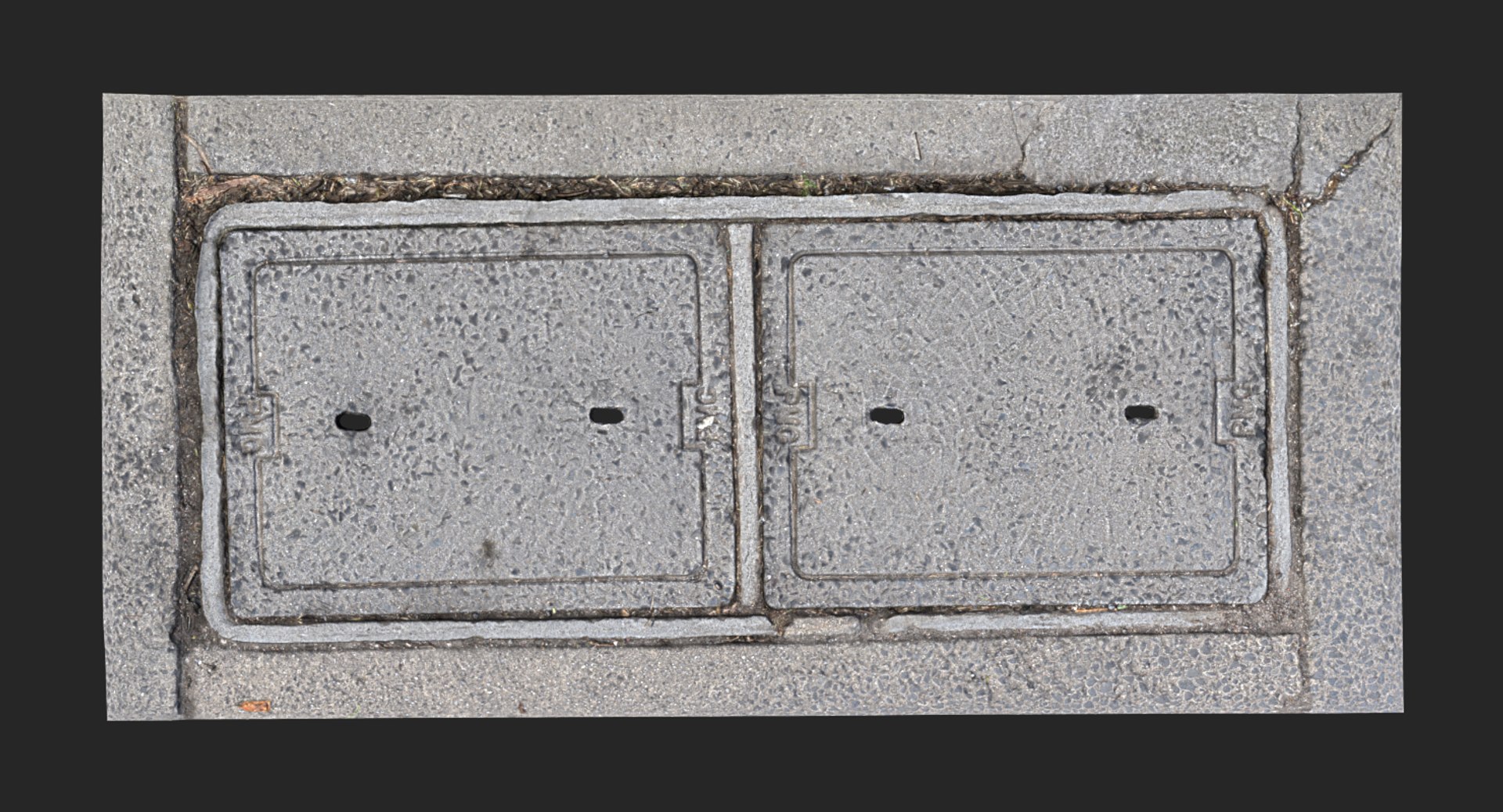 3D concrete utility cover 4k model - TurboSquid 1418521