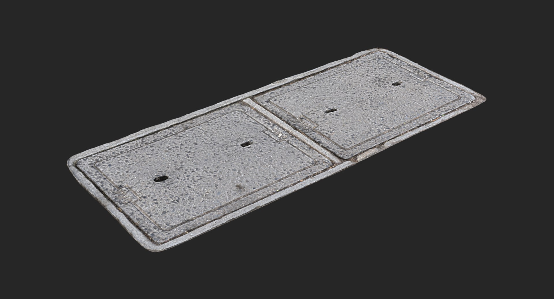 3D concrete utility cover 4k model - TurboSquid 1418521