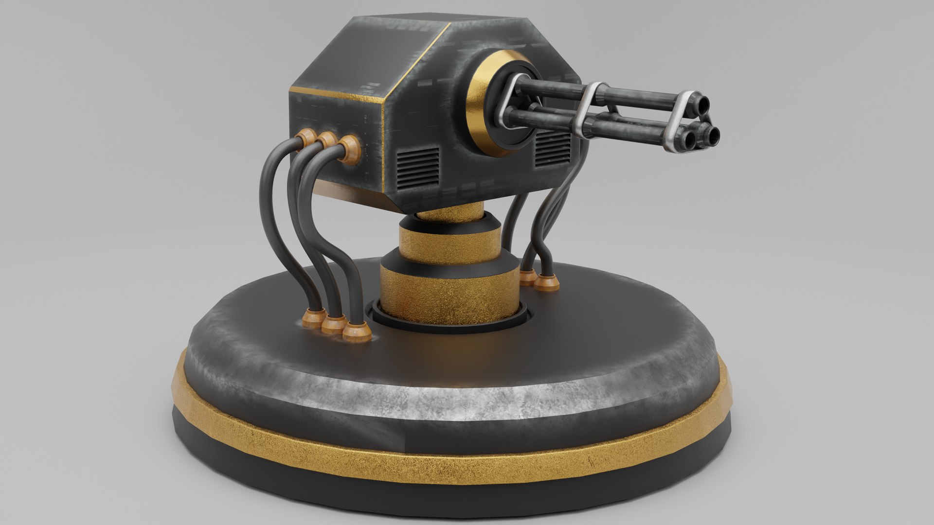 Free Stylized Game Ready Machine Gun 3D - TurboSquid 2152237