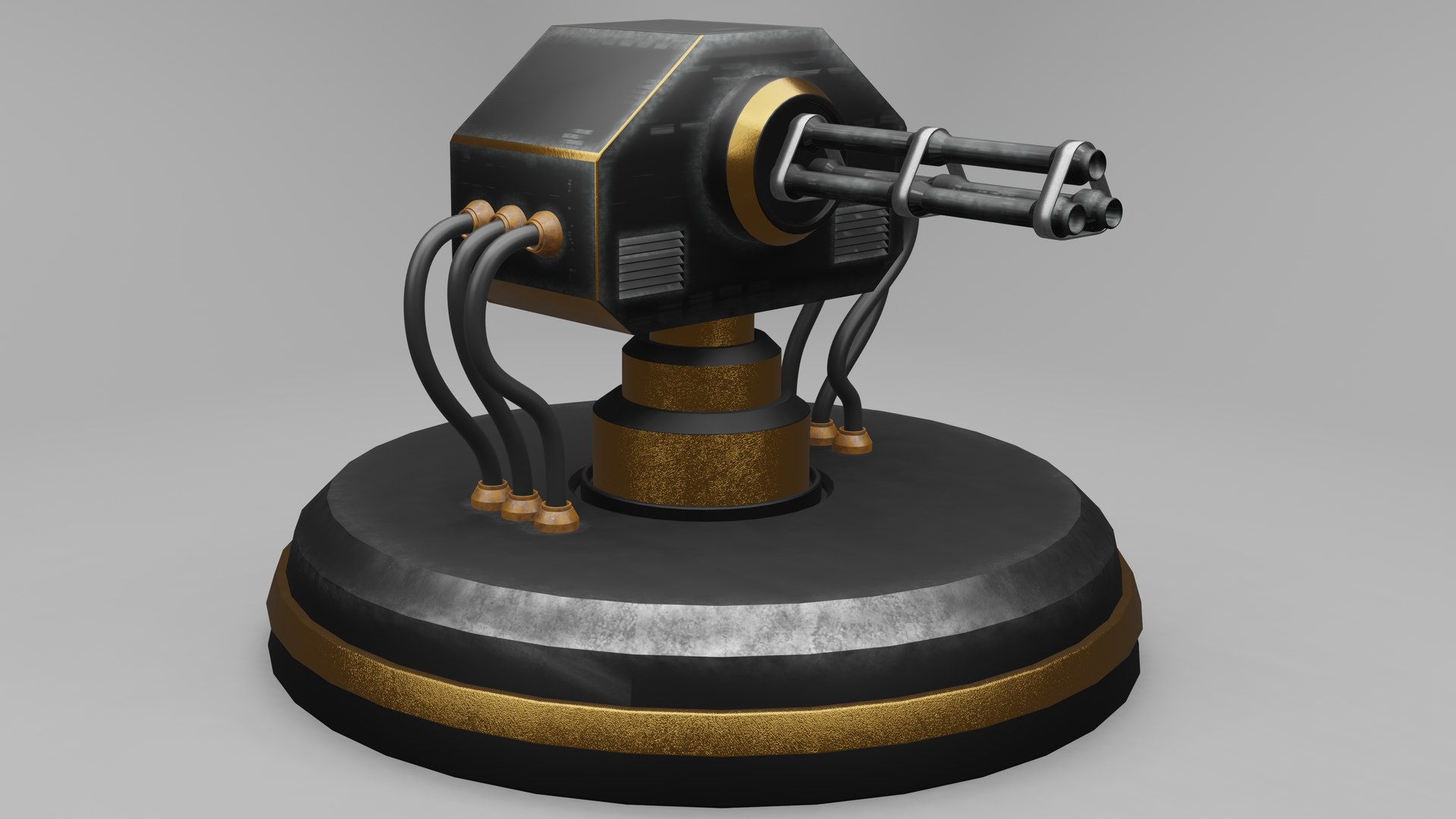 Free Stylized Game Ready Machine Gun 3D - TurboSquid 2152237