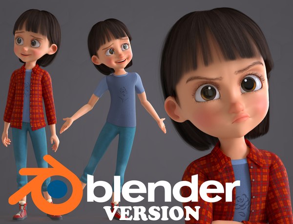 3D CARTOON CUTE BOY BLENDER VERSION - TurboSquid 1951149