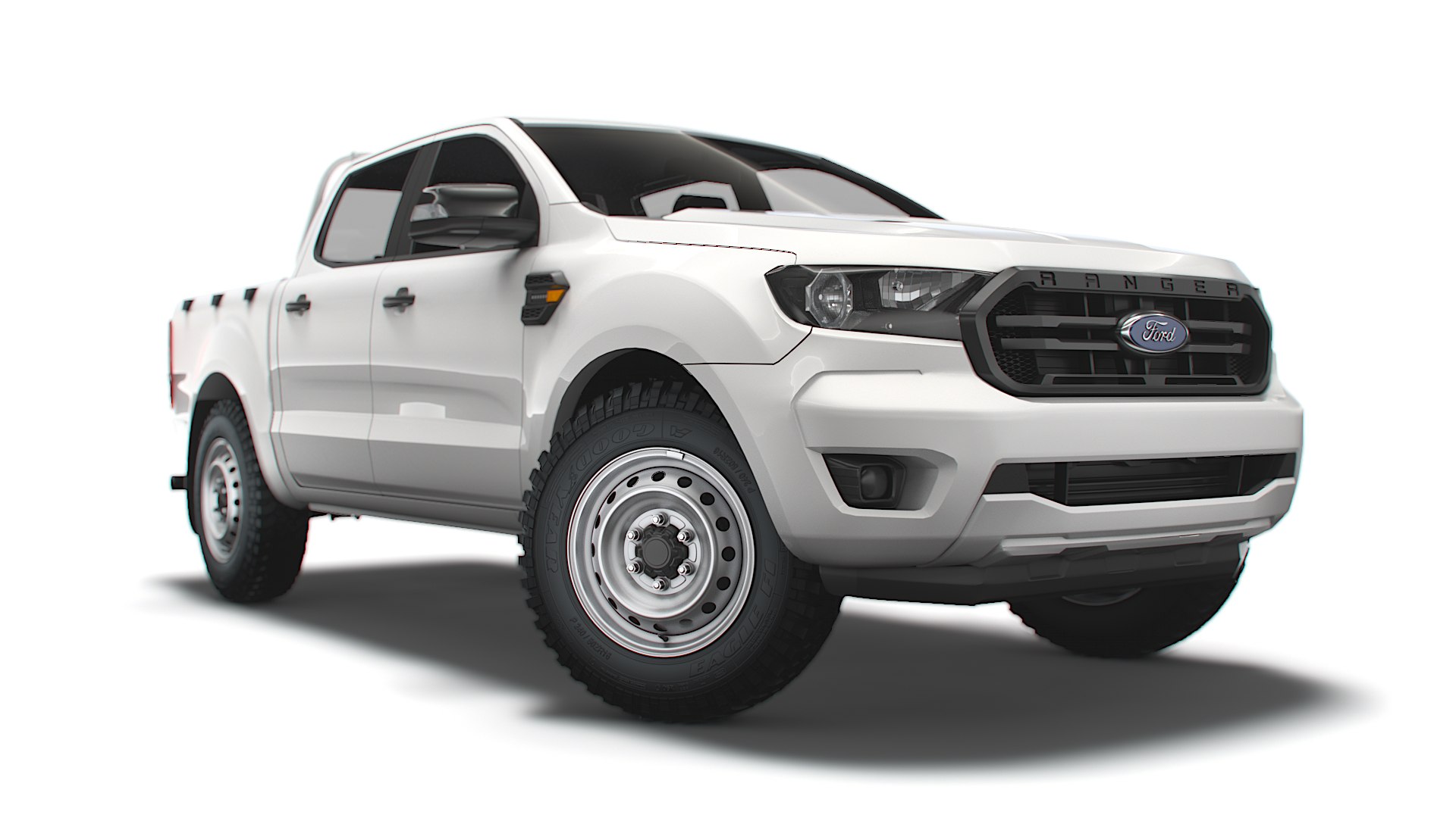 Ford Ranger DoubleCab XLT UK spec 2020 3D-Modell - TurboSquid 1674167