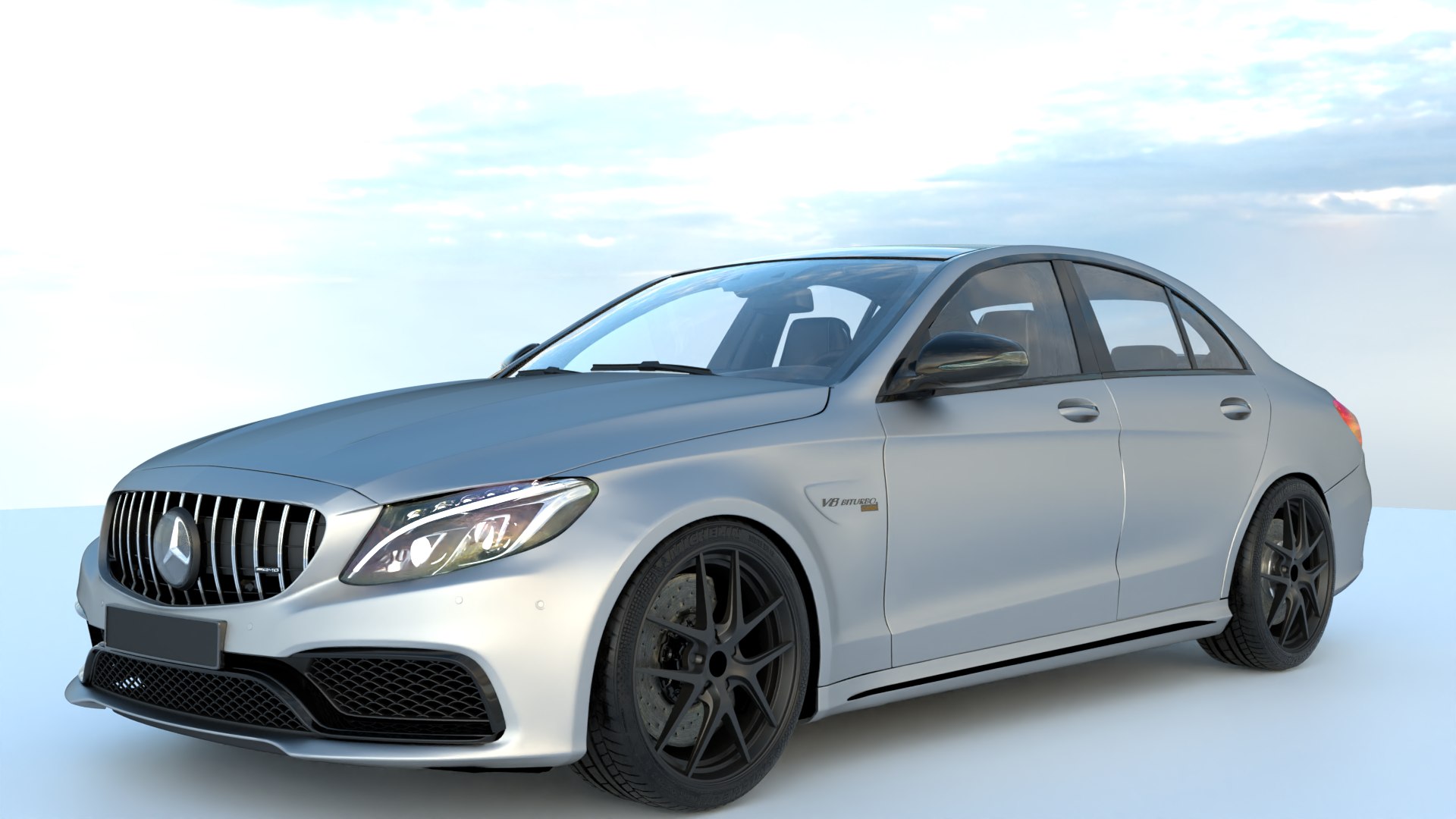 Mercedes C63 S AMG Sedan 3D - TurboSquid 2217939