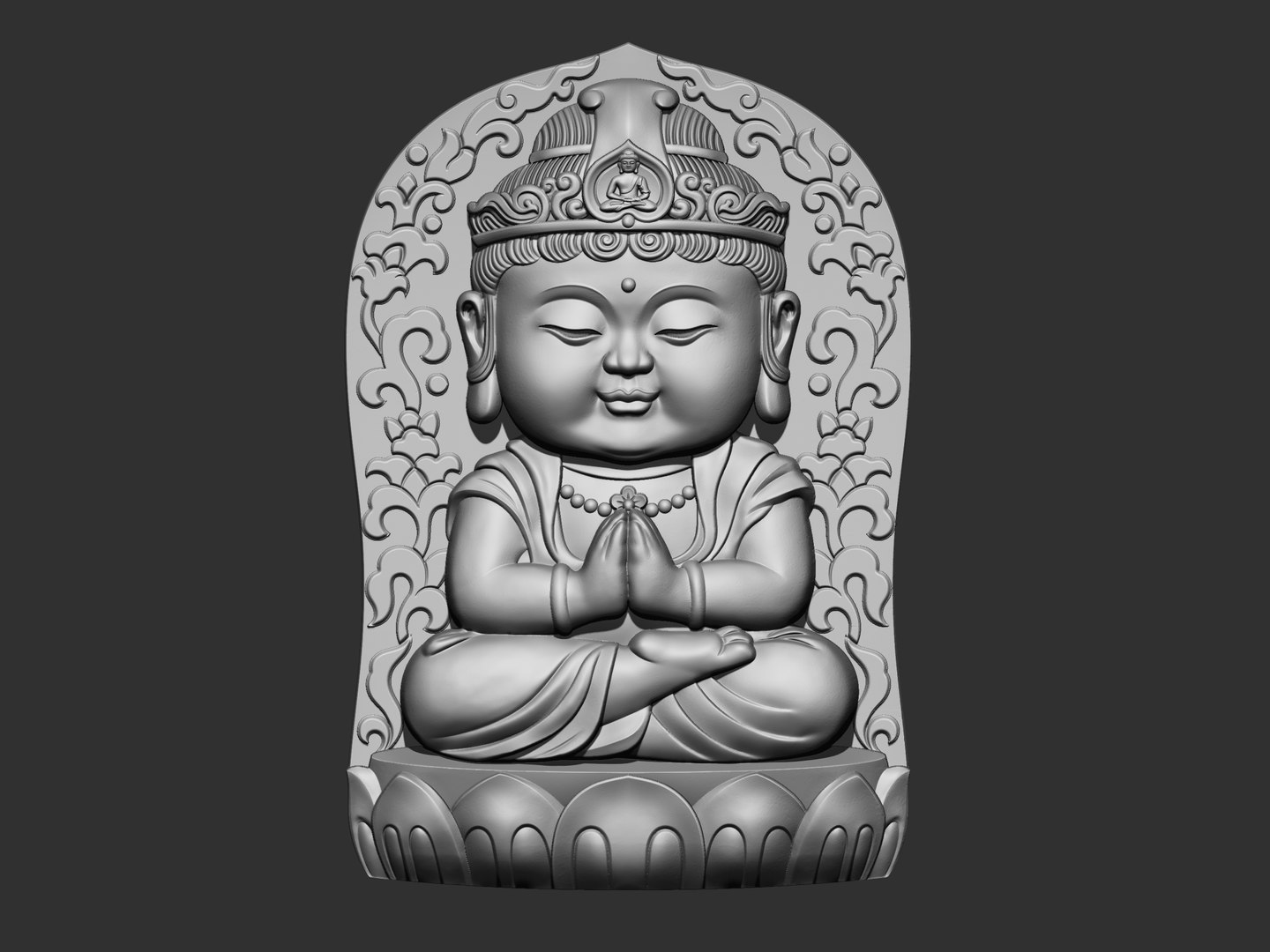 Praying Buddha 3D Model - TurboSquid 2037921