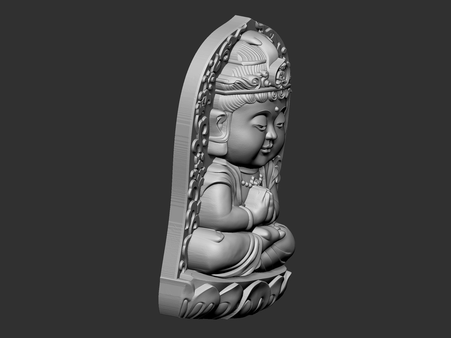Praying Buddha 3D Model - TurboSquid 2037921