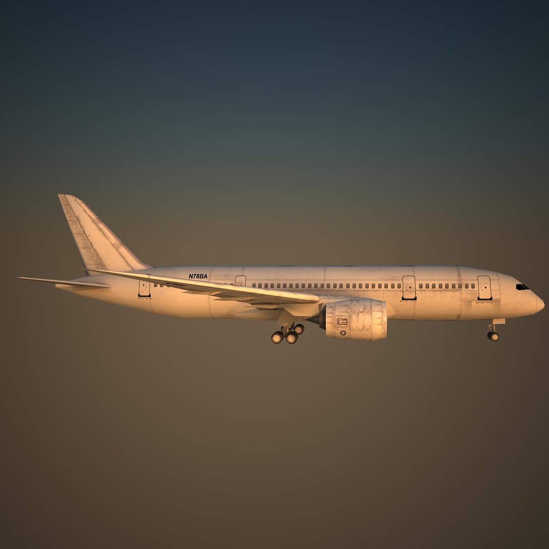 3d Boeing 787-8 Dreamliner Model