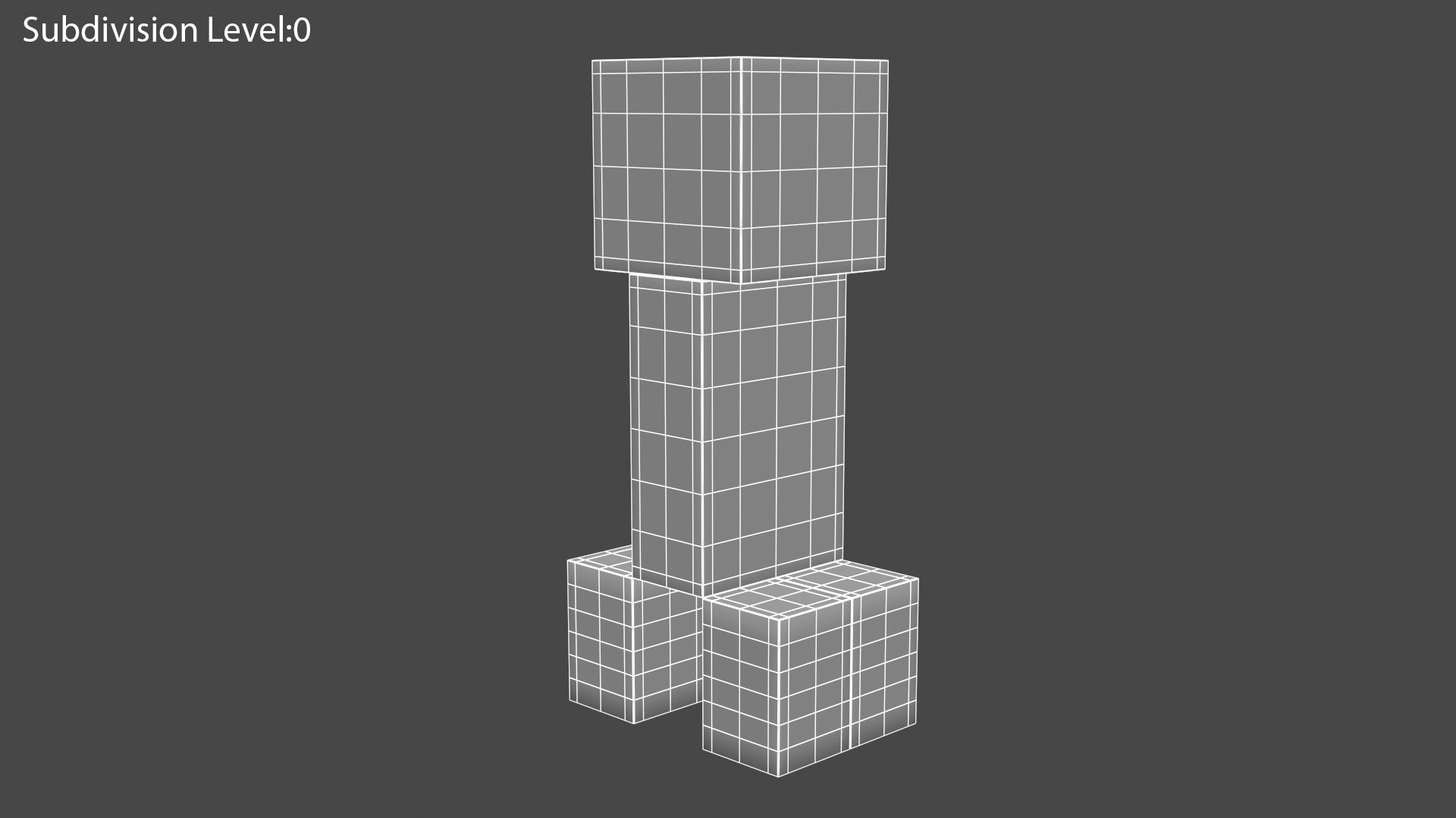 3D Minecraft Creeper - TurboSquid 1640161