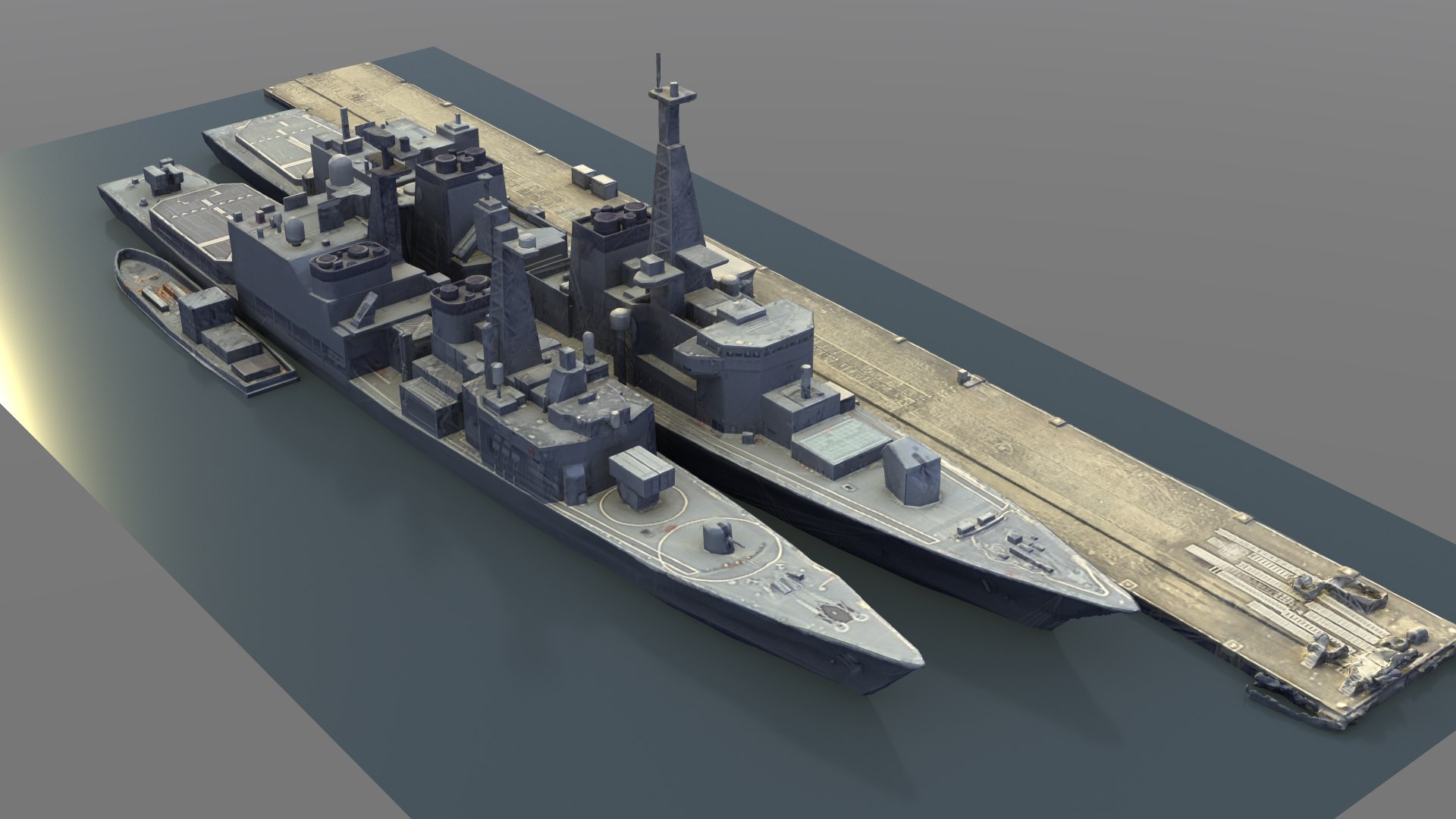 Battle Ship 3D Model - TurboSquid 1872341
