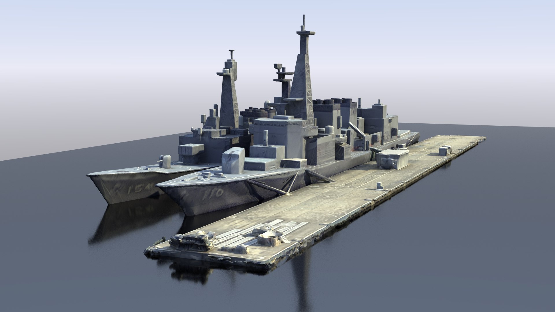 Battle Ship 3D Model - TurboSquid 1872341