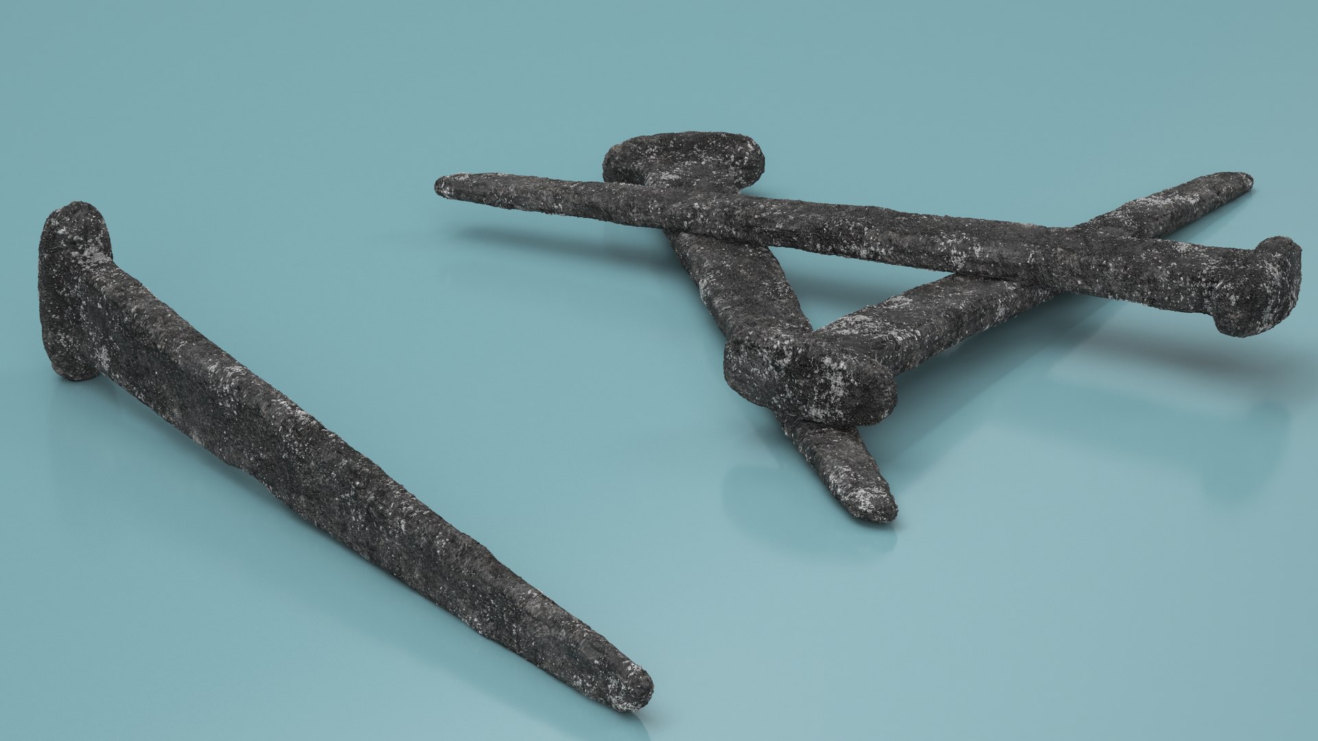 3D Ancient Aged Nail - TurboSquid 2212805