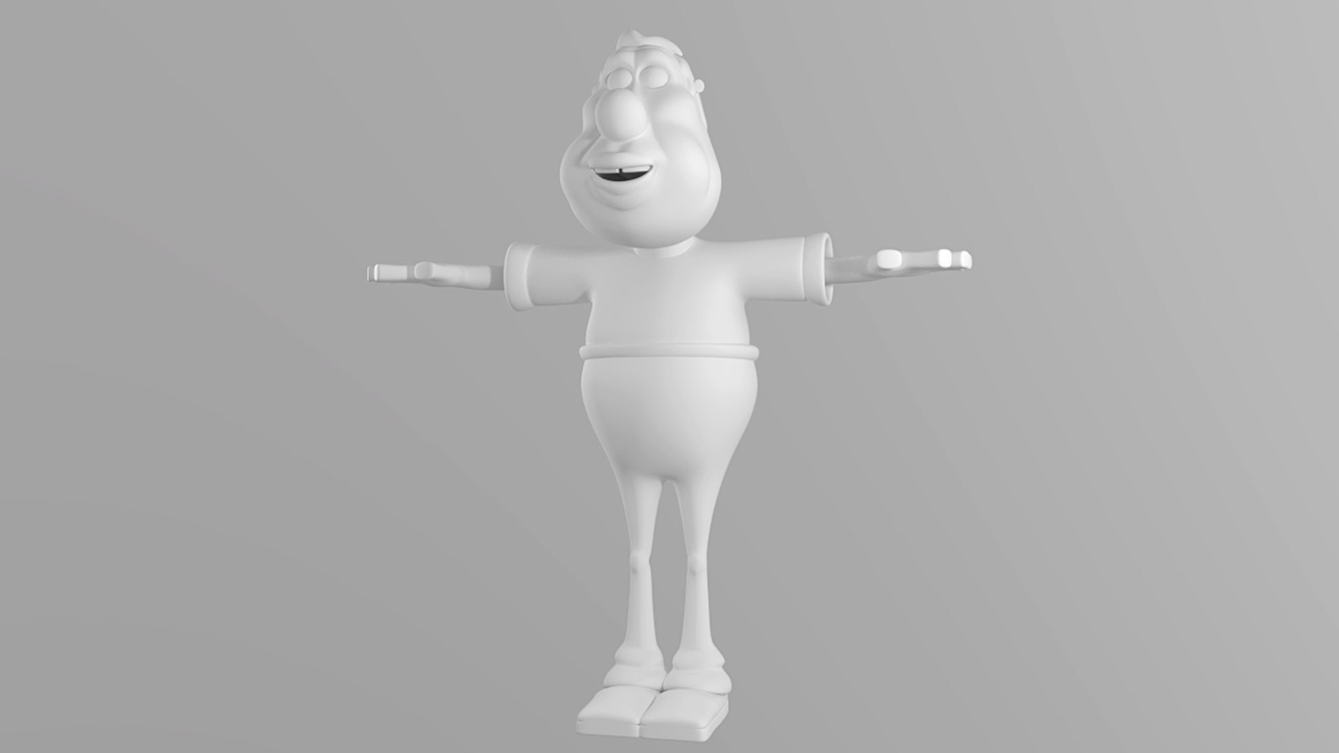 3d Model Man Cartoon