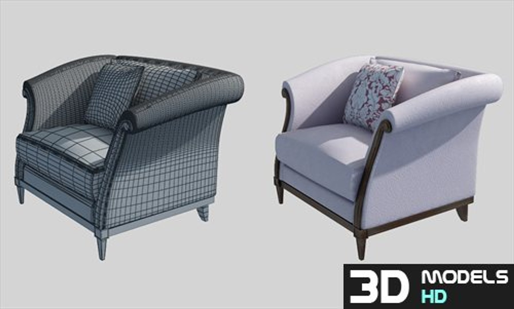 3d model of chair