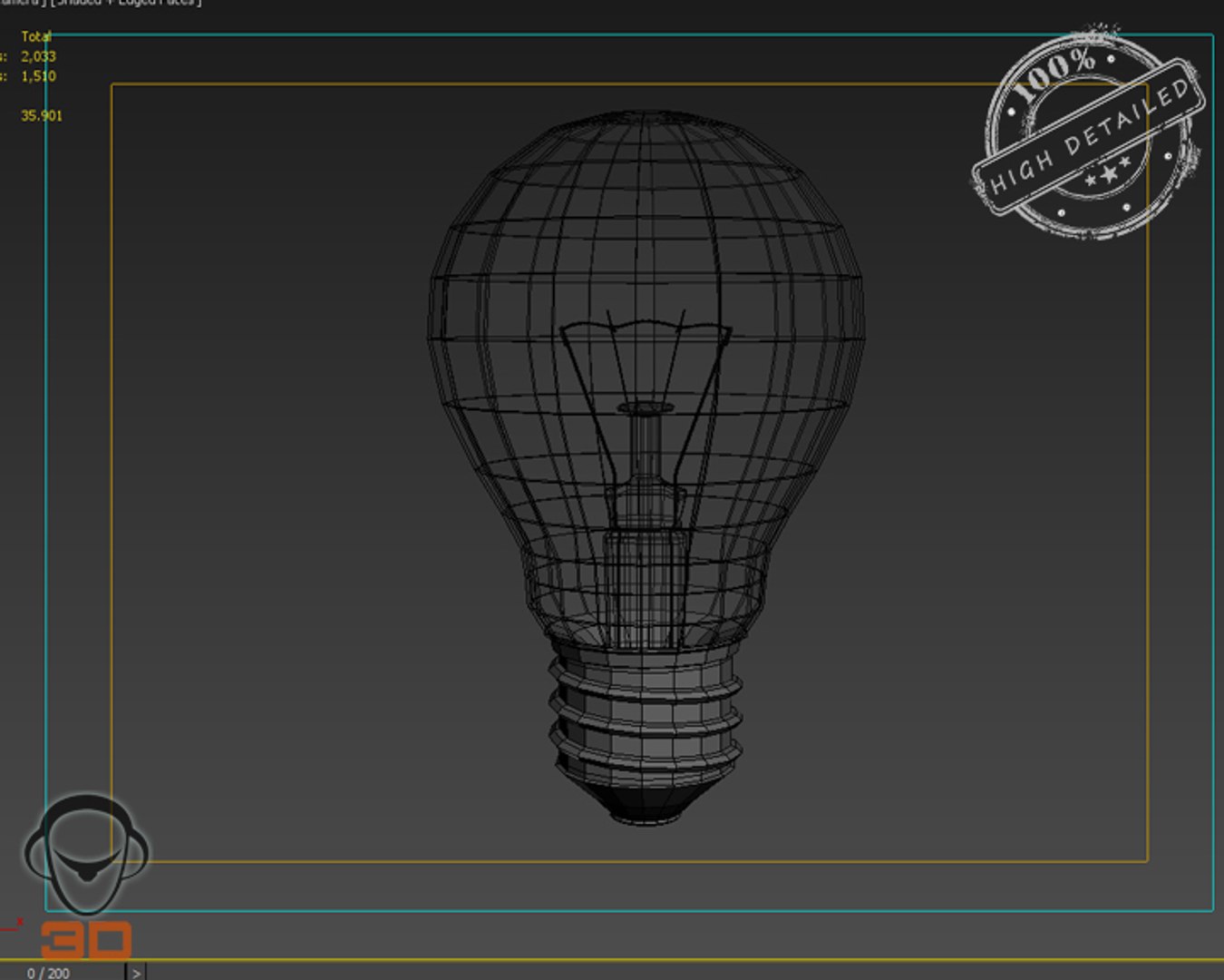 3d Model Of Bulb