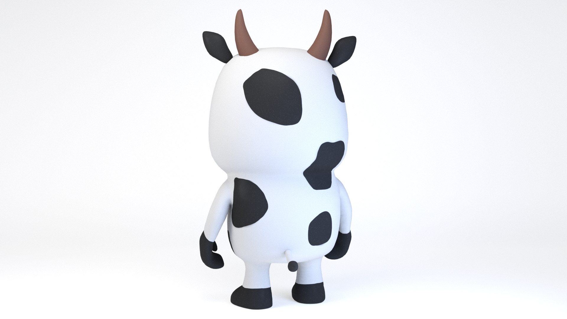 Cartoonish Humanoid Cow Character 3D Model - TurboSquid 2251541
