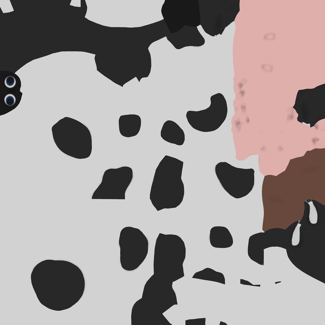 Cartoonish Humanoid Cow Character 3D Model - TurboSquid 2251541