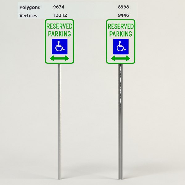 Handicap Sign 3D Models for Download | TurboSquid