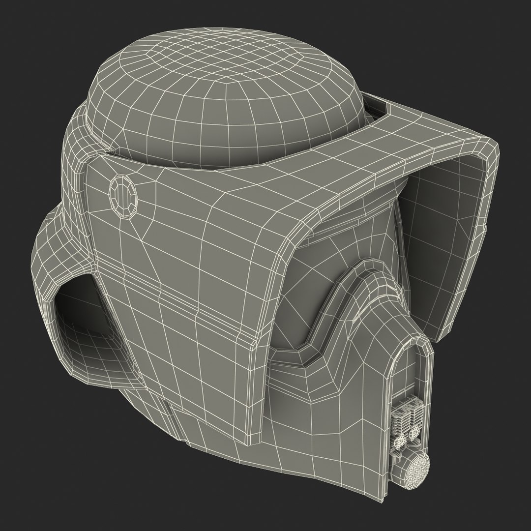 Scout Trooper Helmet Modeled 3d Model