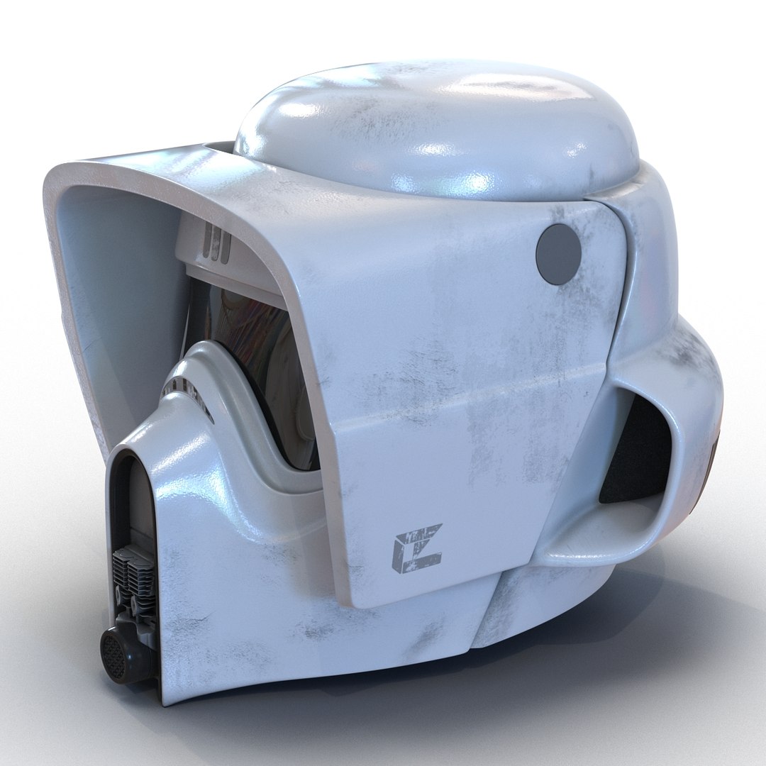 Scout Trooper Helmet Modeled 3d Model
