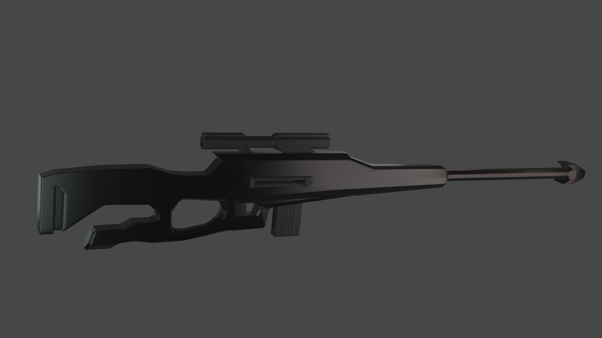Futuristic sniper rifle 3D model - TurboSquid 1464789