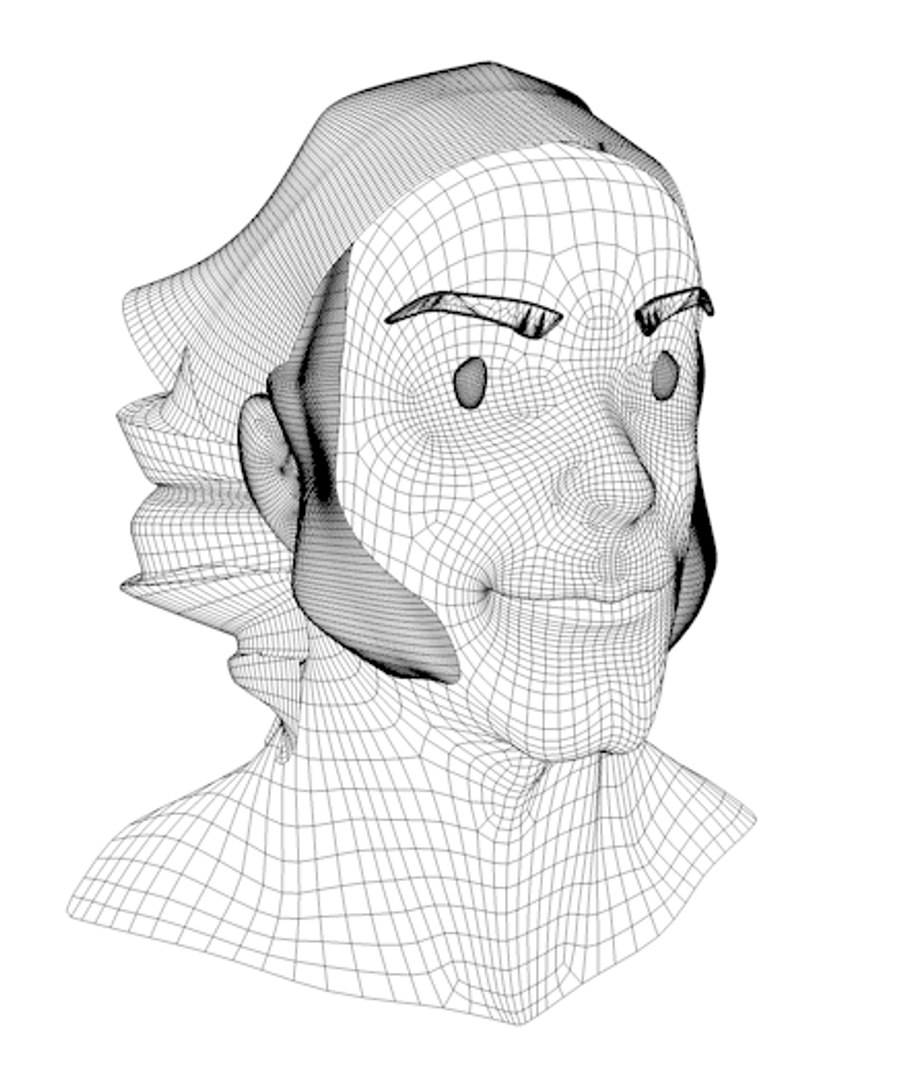 3d model rock guy man