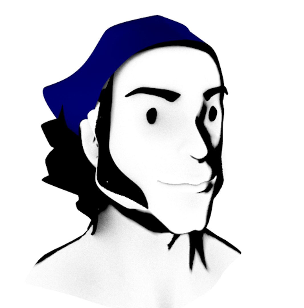 3d model rock guy man