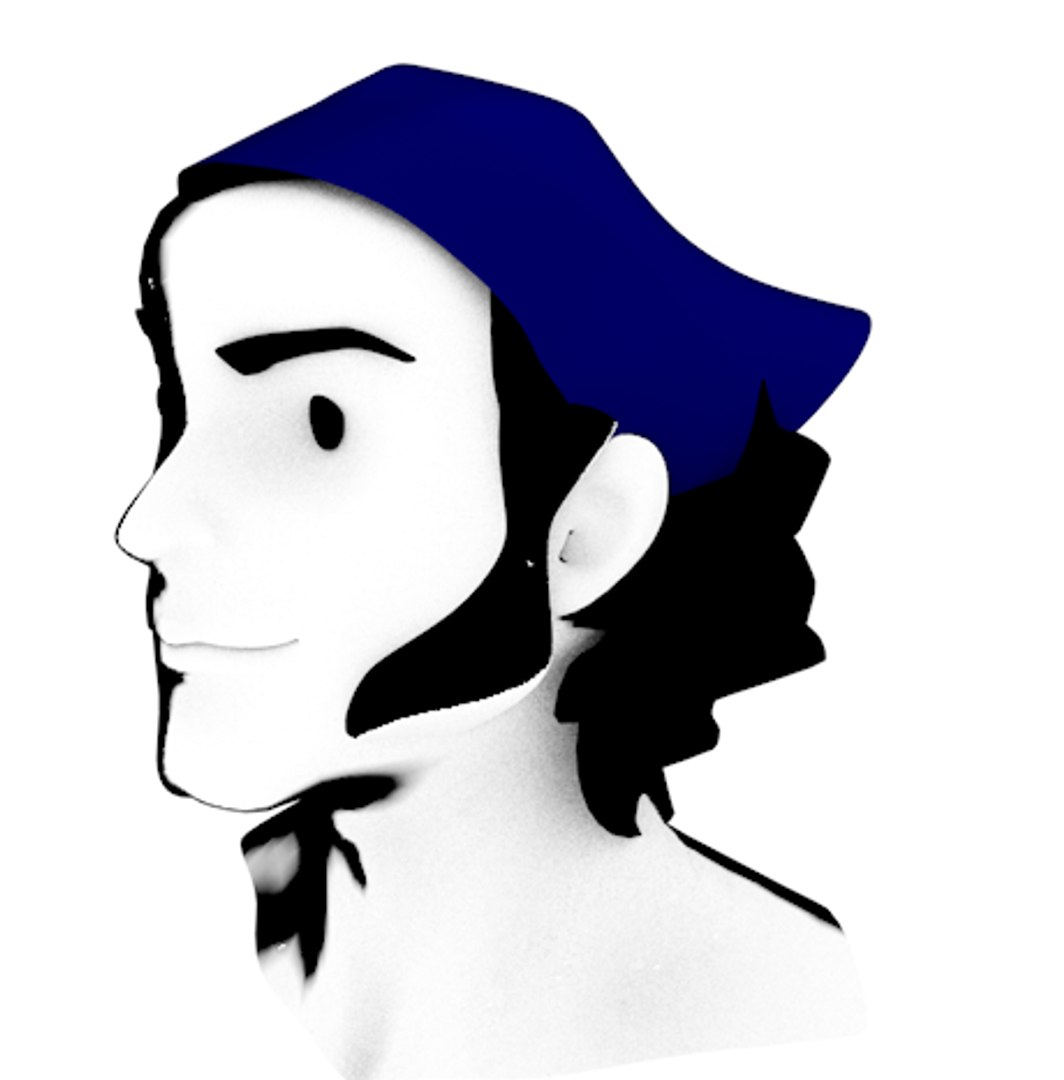 3d model rock guy man