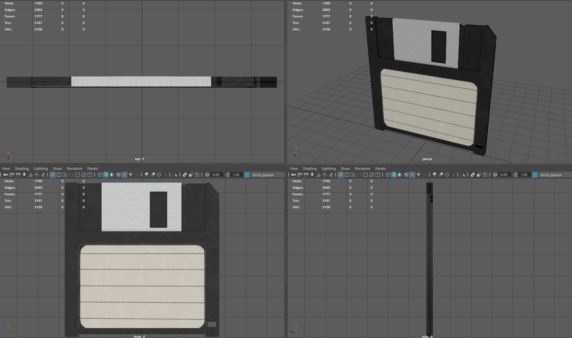 3D Floppy Disk Model - TurboSquid 1872506
