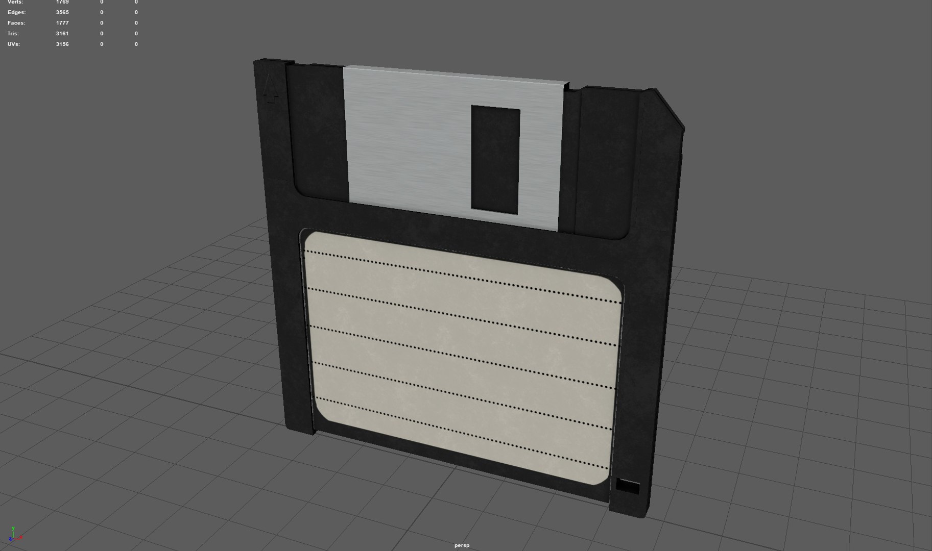 3D Floppy Disk Model - TurboSquid 1872506