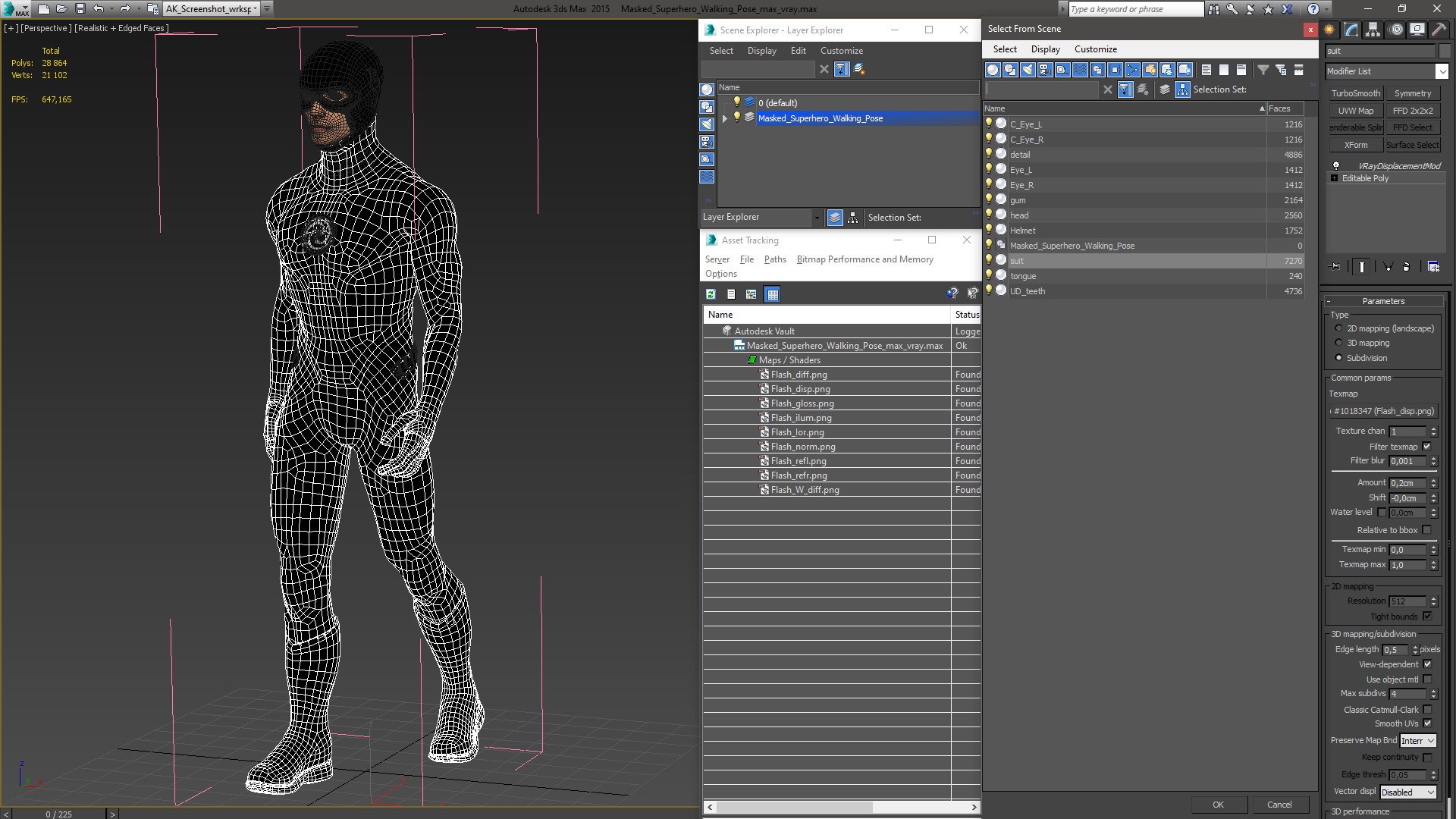 Masked Superhero Walking Pose 3D - TurboSquid 2073138