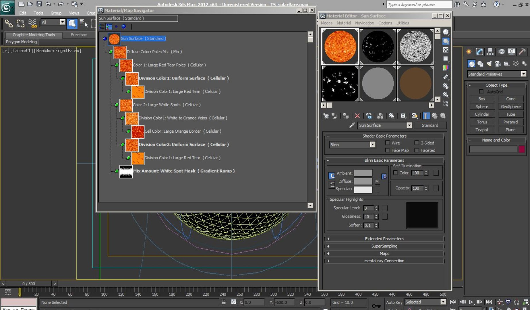 3d Model Pflow Sun Solar Flare