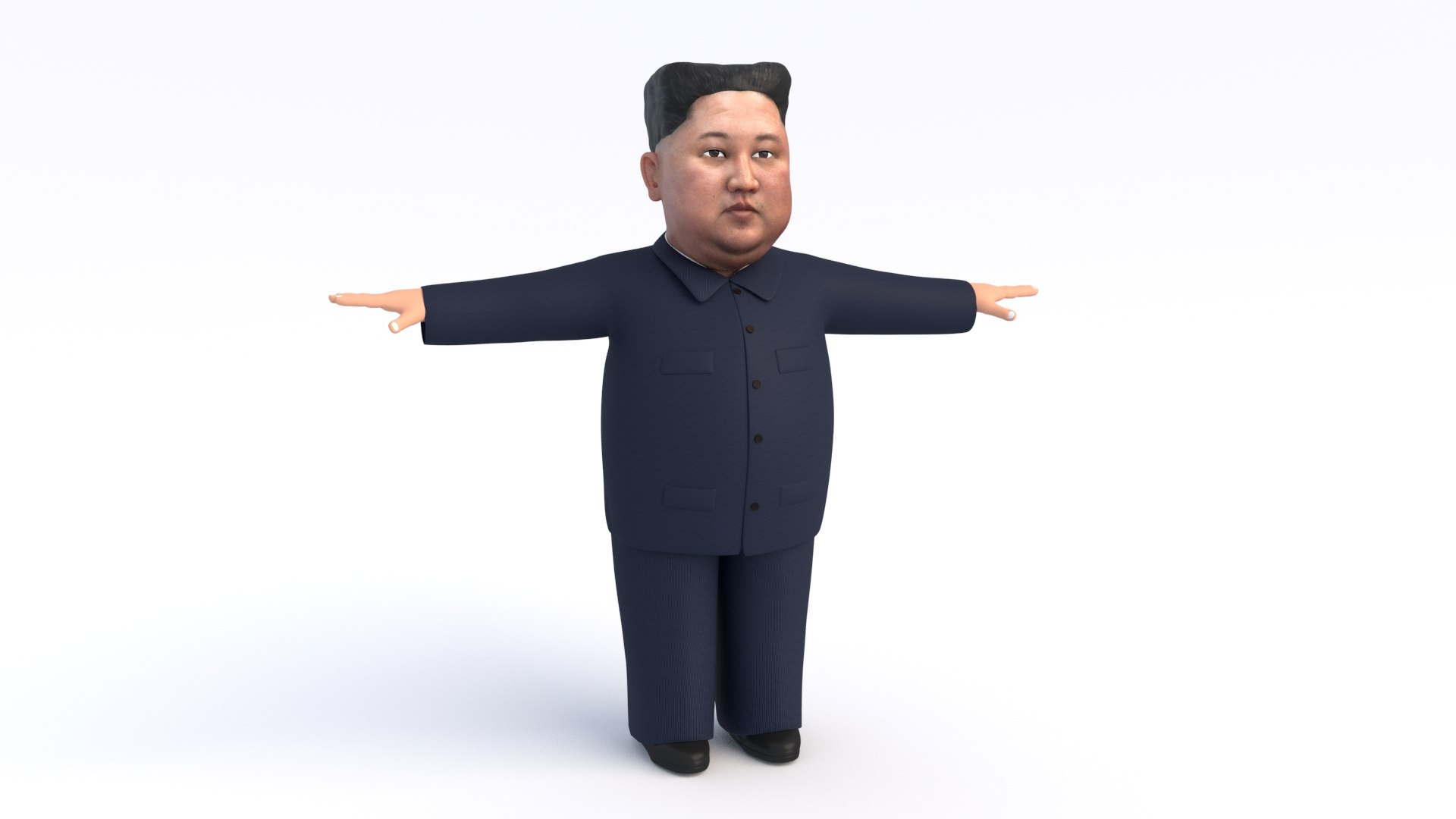 3D Kim Jong Un Model - TurboSquid 2343324