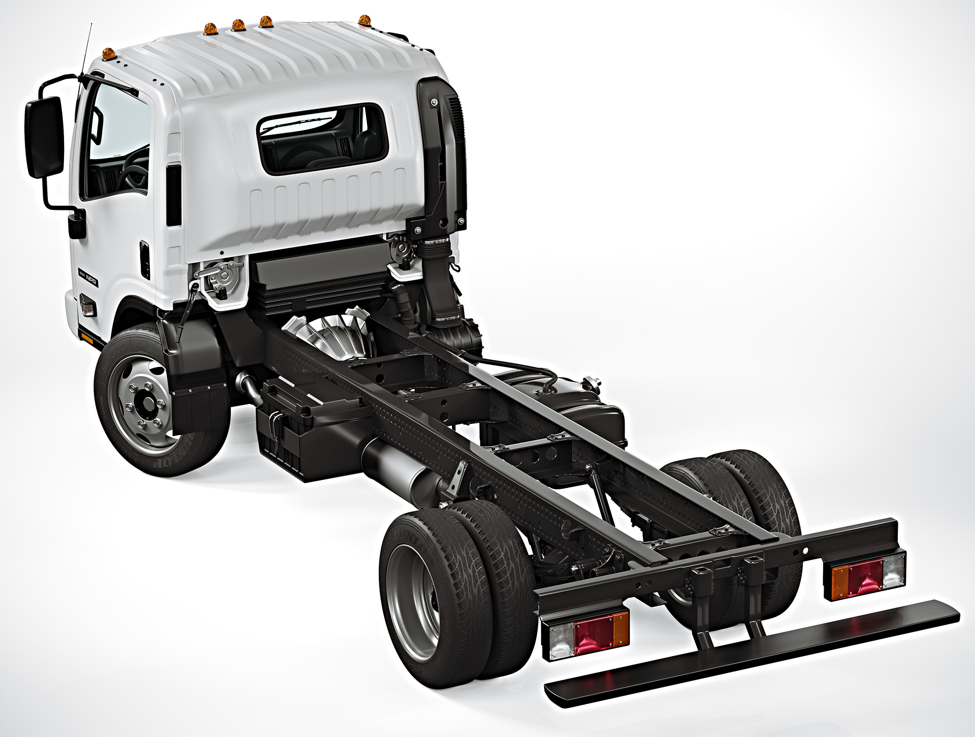 2016 isuzu npr gas 3d model