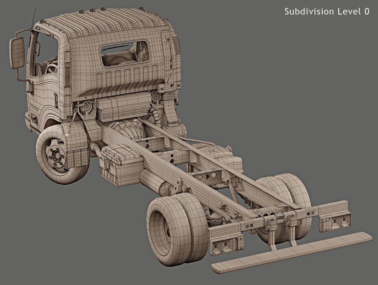 2016 isuzu npr gas 3d model